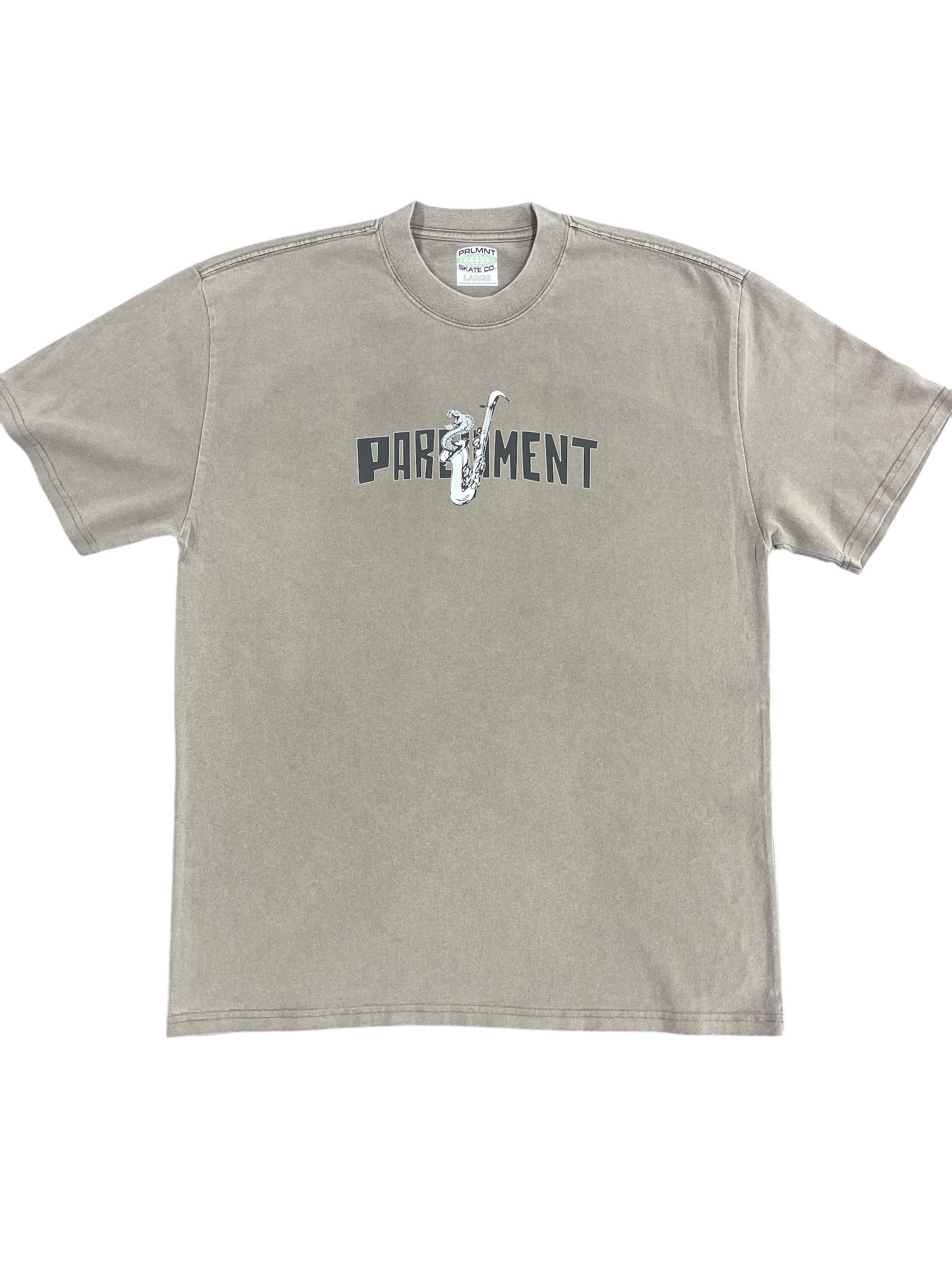 Parliament - Snake Jazz Tee - Vintage Grey – Parliamentskateshop